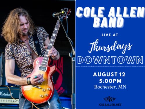 Cole Allen Band at Thursdays Downtown - My Town My Music